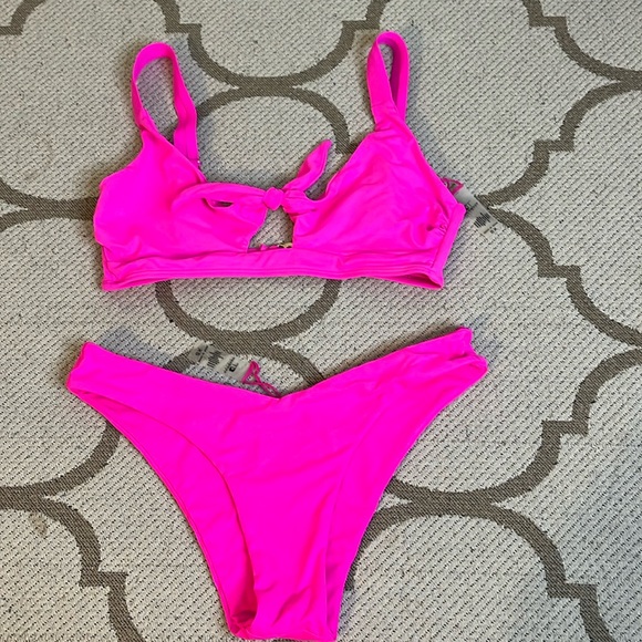 Tinibikini Swim Tinibikini Hot Pink 2 Piece Bikini Cheeky Poshmark